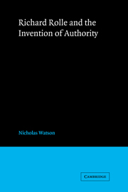 Richard rolle and invention authority | Anglo Saxon and medieval ...