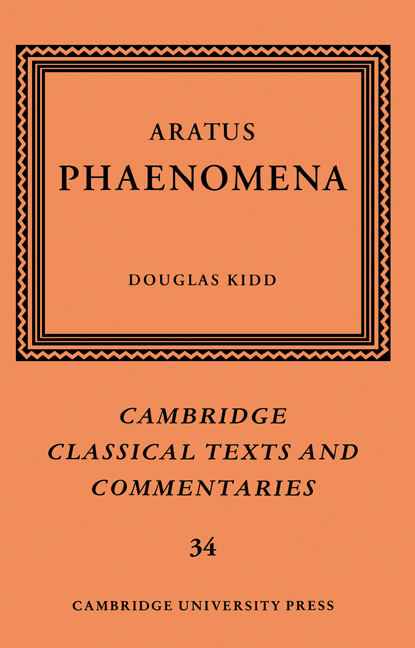 Aratus: Phaenomena | Cambridge University Press & Assessment
